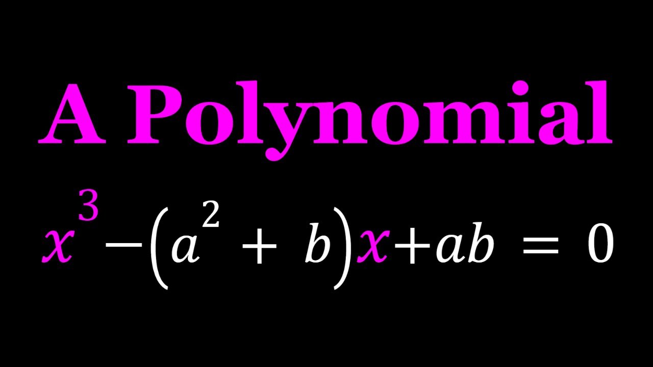 A Cubic Equation | Math Olympiads - YouTube