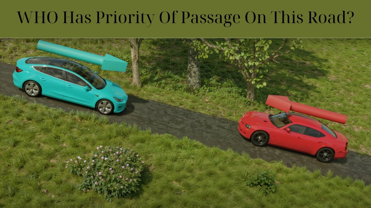 WHO Has Priority Of Passage On This Road? USA Rules of The Road - YouTube