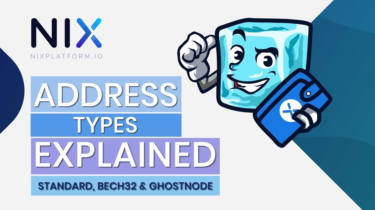 NIX Platform | Wallet Address Types Explained | Standard, Bech32 ...