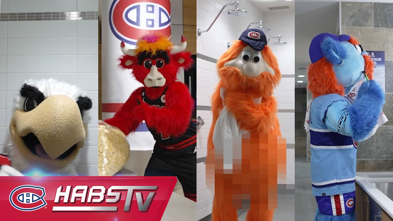 Mascots take over the Bell Centre - YouTube