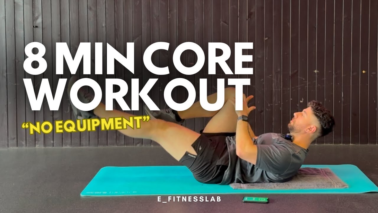 8 Min Core Workout for Beginners and Intermediate |"NO EQUIPMENT" | E ...
