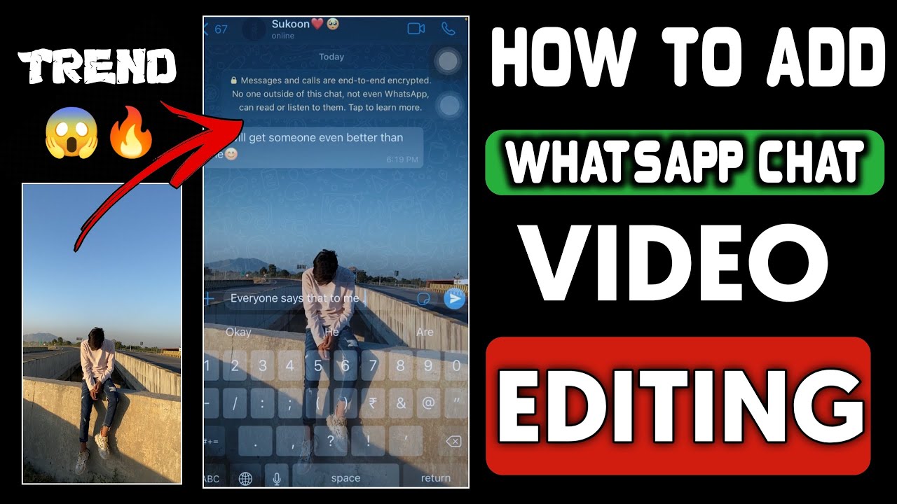 How To Do Edit Whatsapp chat Editing video😱🔥 - YouTube