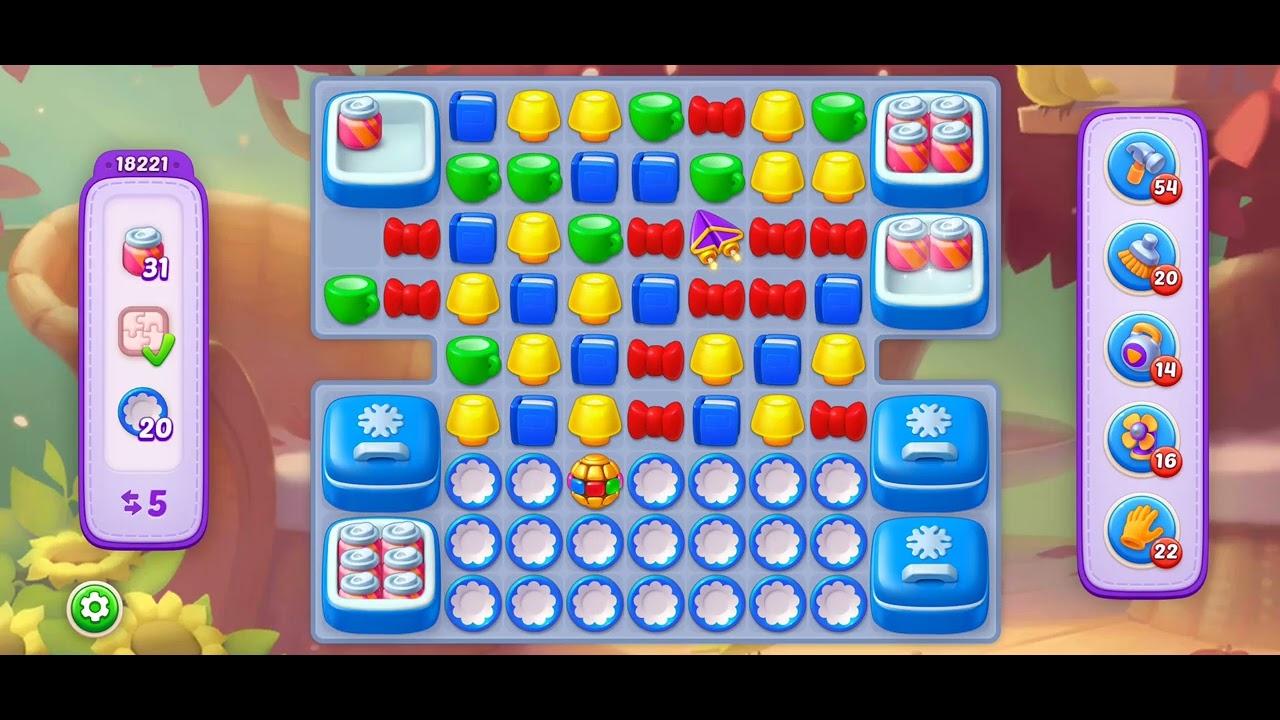 Homescapes Hard Level 18221 - YouTube