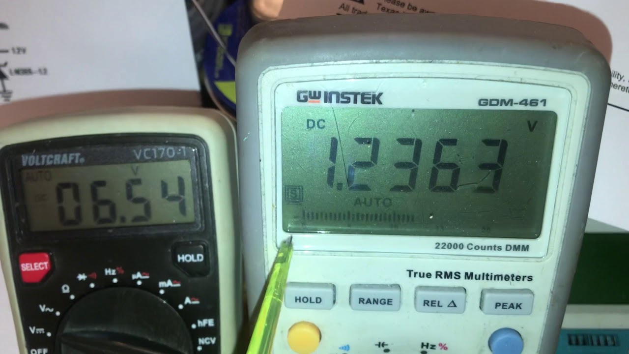 Lm385 1.2v micropower voltage reference - YouTube