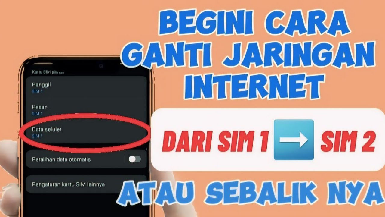 cara mengganti data seluler dari sim1 ke sim2 samsung | ganti data seluler di semua hp - YouTube