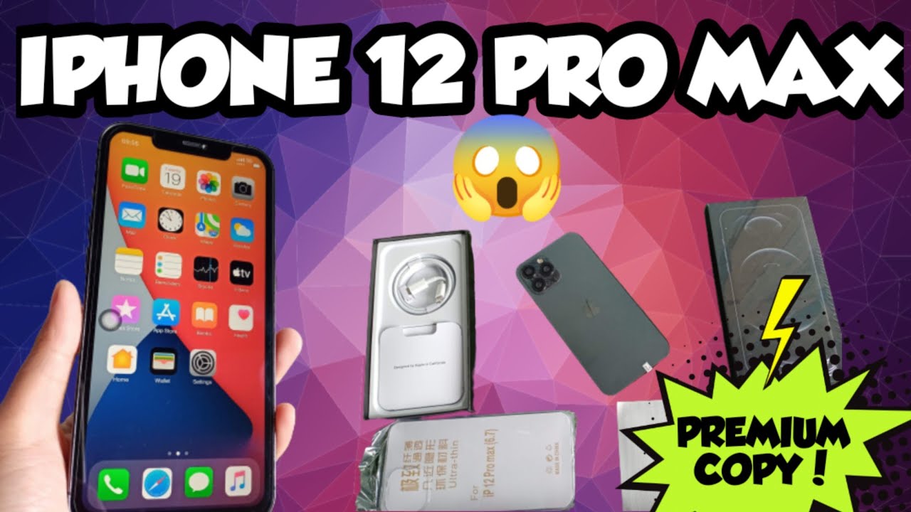 IPHONE 12 PROMAX | UNBOXING | PREMIUM COPY - YouTube