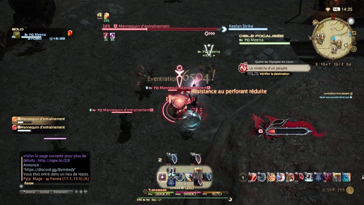 FINAL FANTASY XIV DRG rotation Maj 4.1 - YouTube