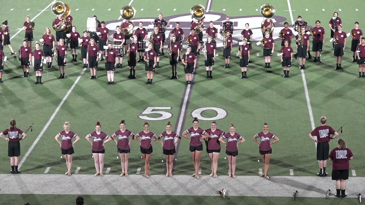 Troup Marching Band & Majorettes Halftime Performance (Tenaha 2019 ...