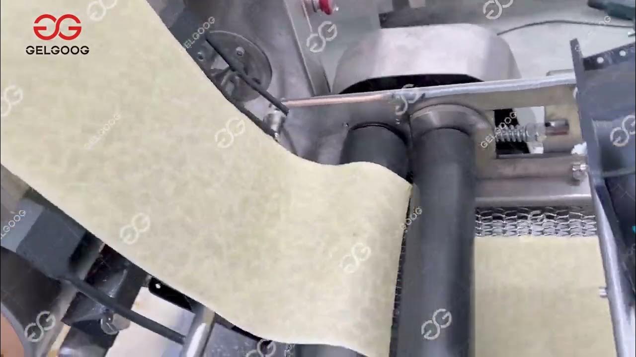 Automatic Spring Roll Sheet Machine - YouTube