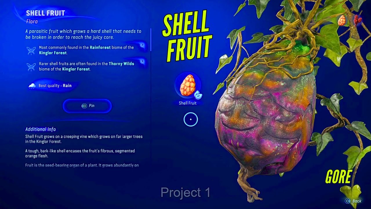 Where to find Shell Fruit Avatar Frontiers of Pandora - YouTube