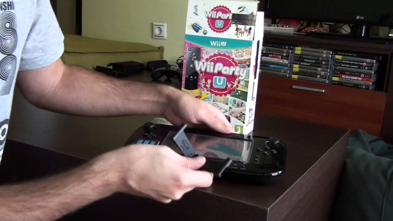 Wii Party U Unboxing (Wii Remote Plus & GamePad stand) - YouTube