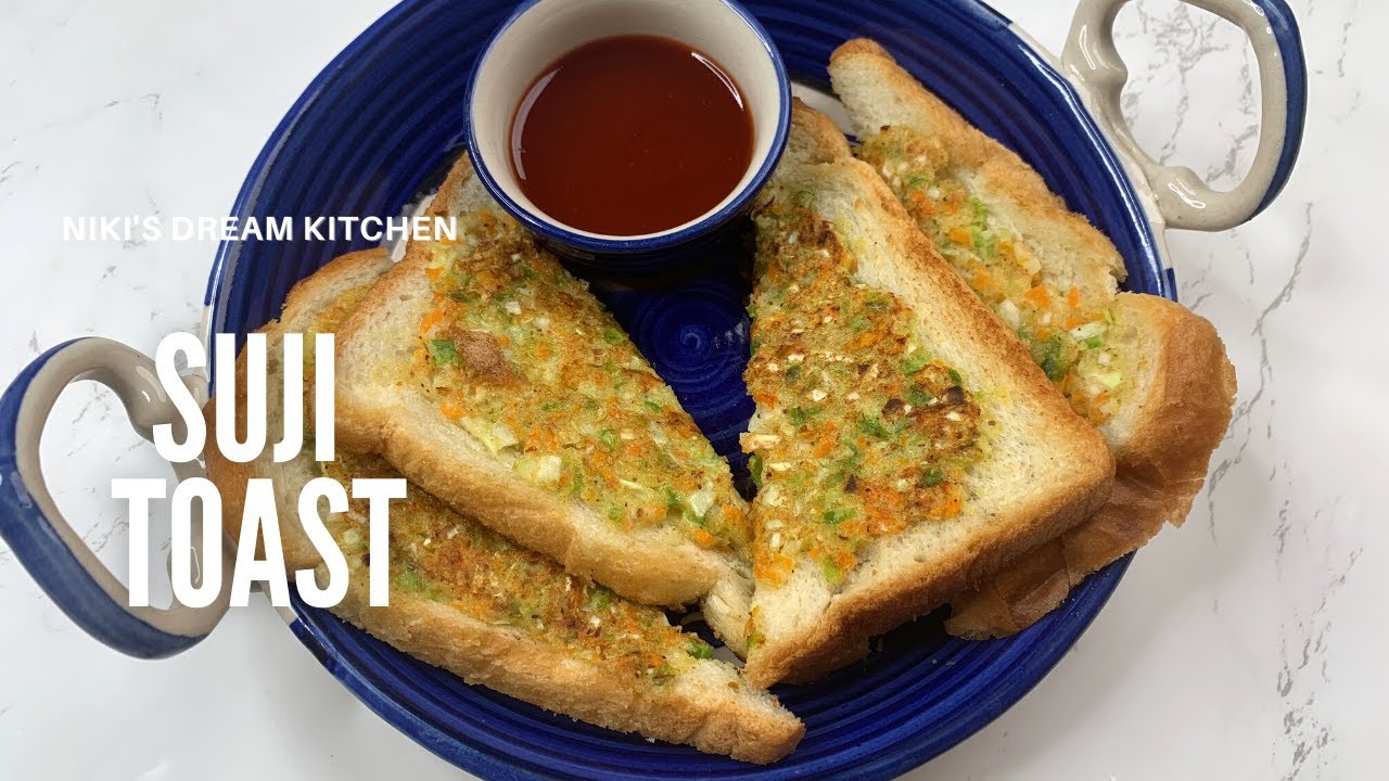 Vegetable Suji toast | Easy and healthy snack recipe | Recipe for kids ...
