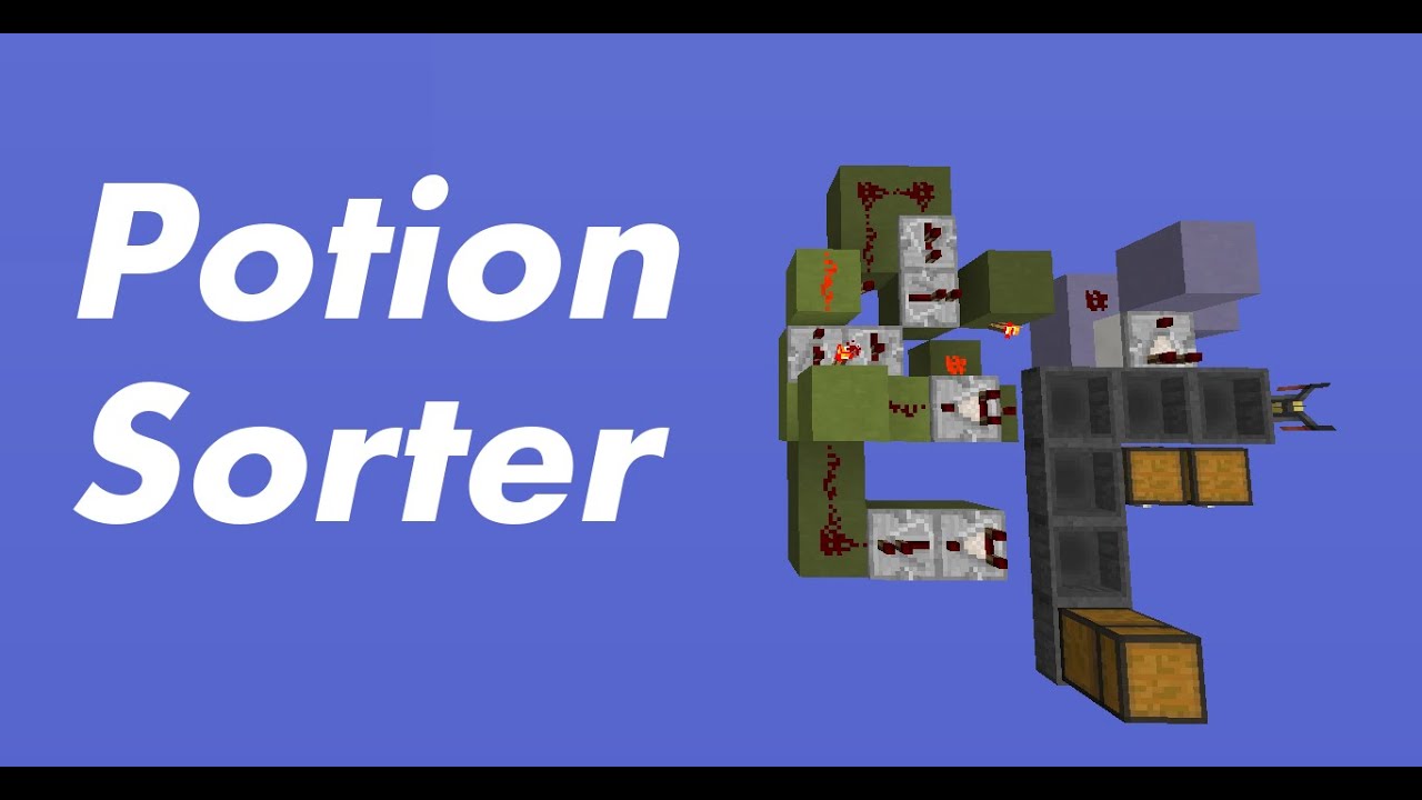 Minecraft ~ Automatic Potion Sorting - YouTube