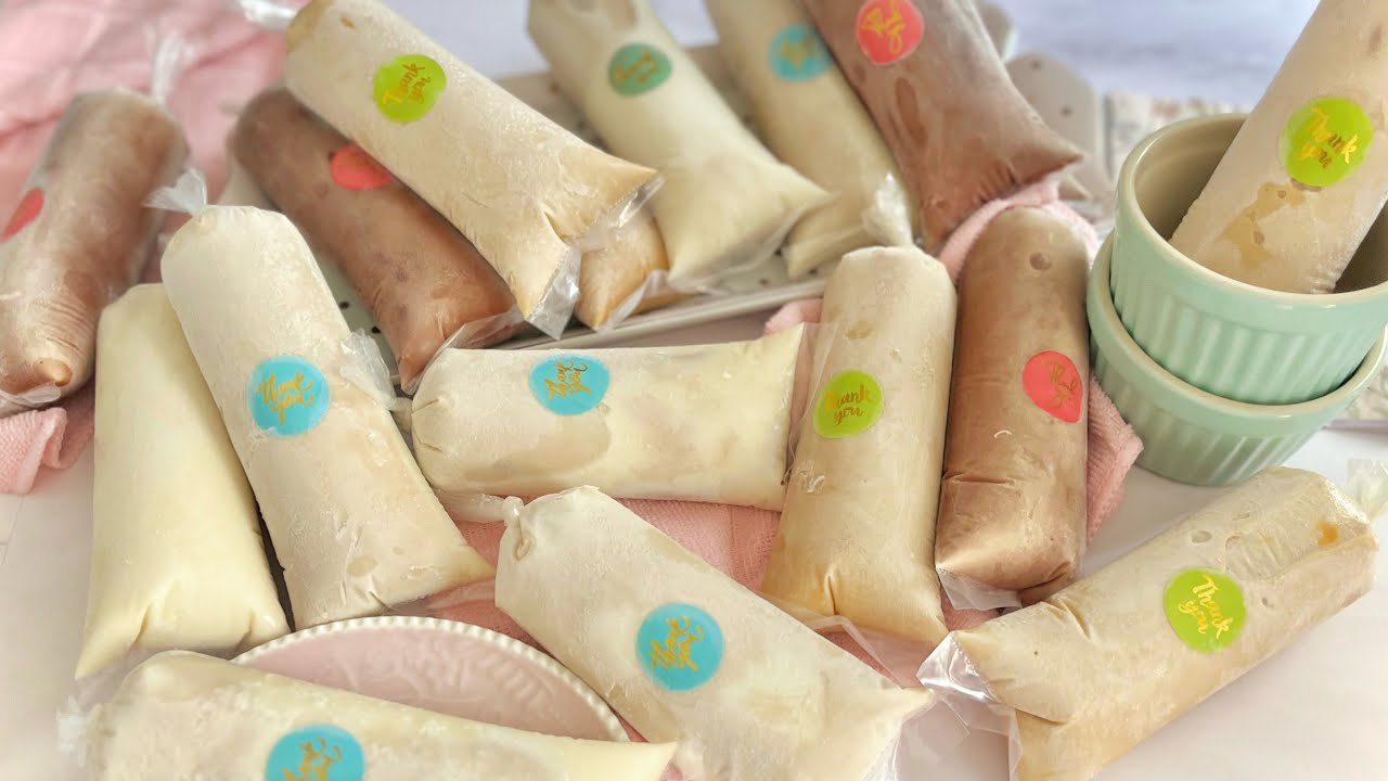 SUPER CREMOSOS 🤤 Con 1 RECETA 3 sabores de HELADITOS o BOLIS para ...
