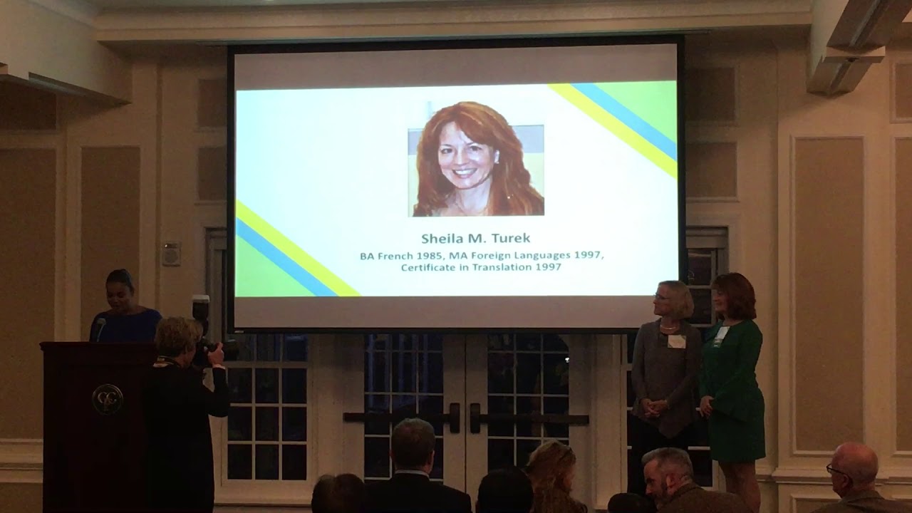Sheila Turek CHSS Distinguished Alumna Award October 18, 2019 - YouTube