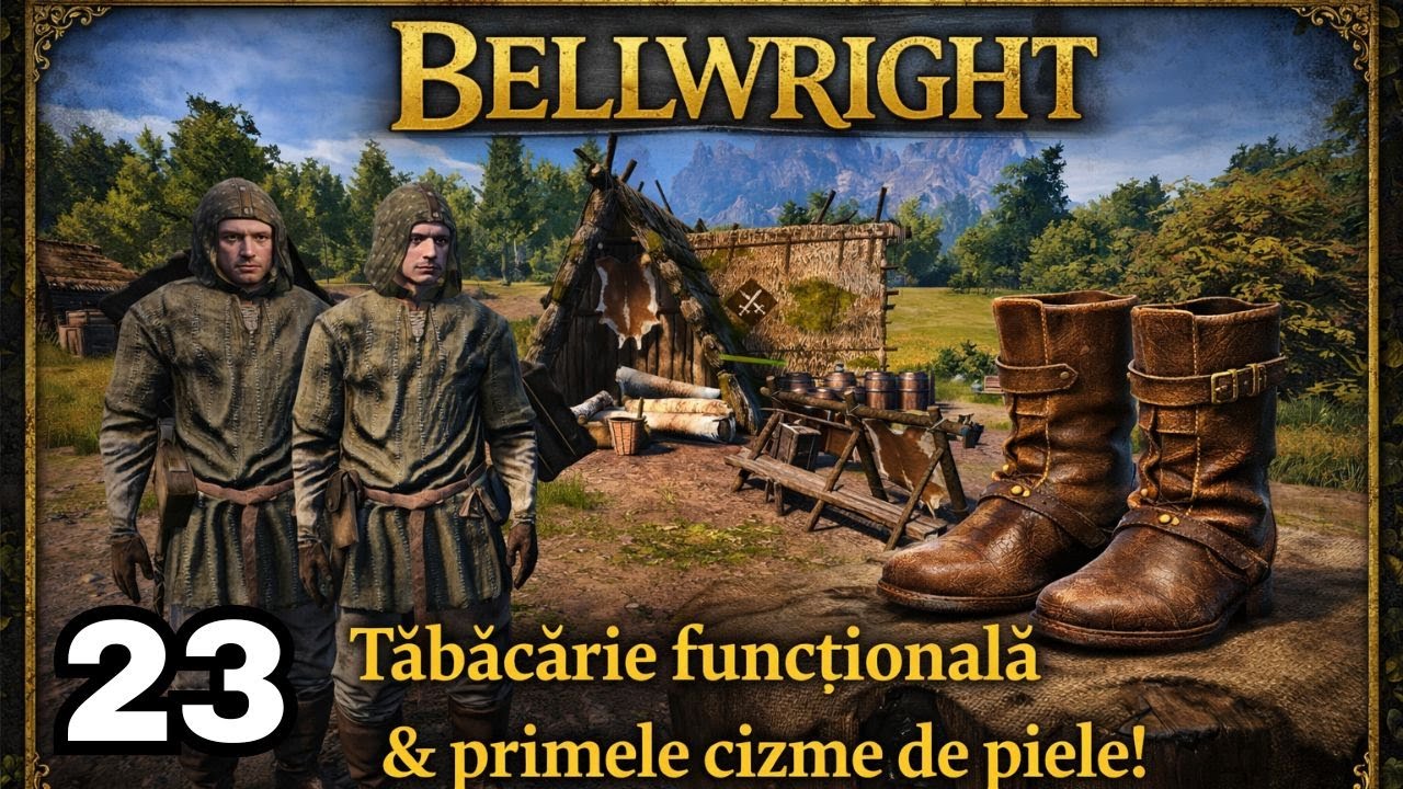 Tăbăcărie funcțională | Bellwright Ep. 23 | Primele cizme de piele ...