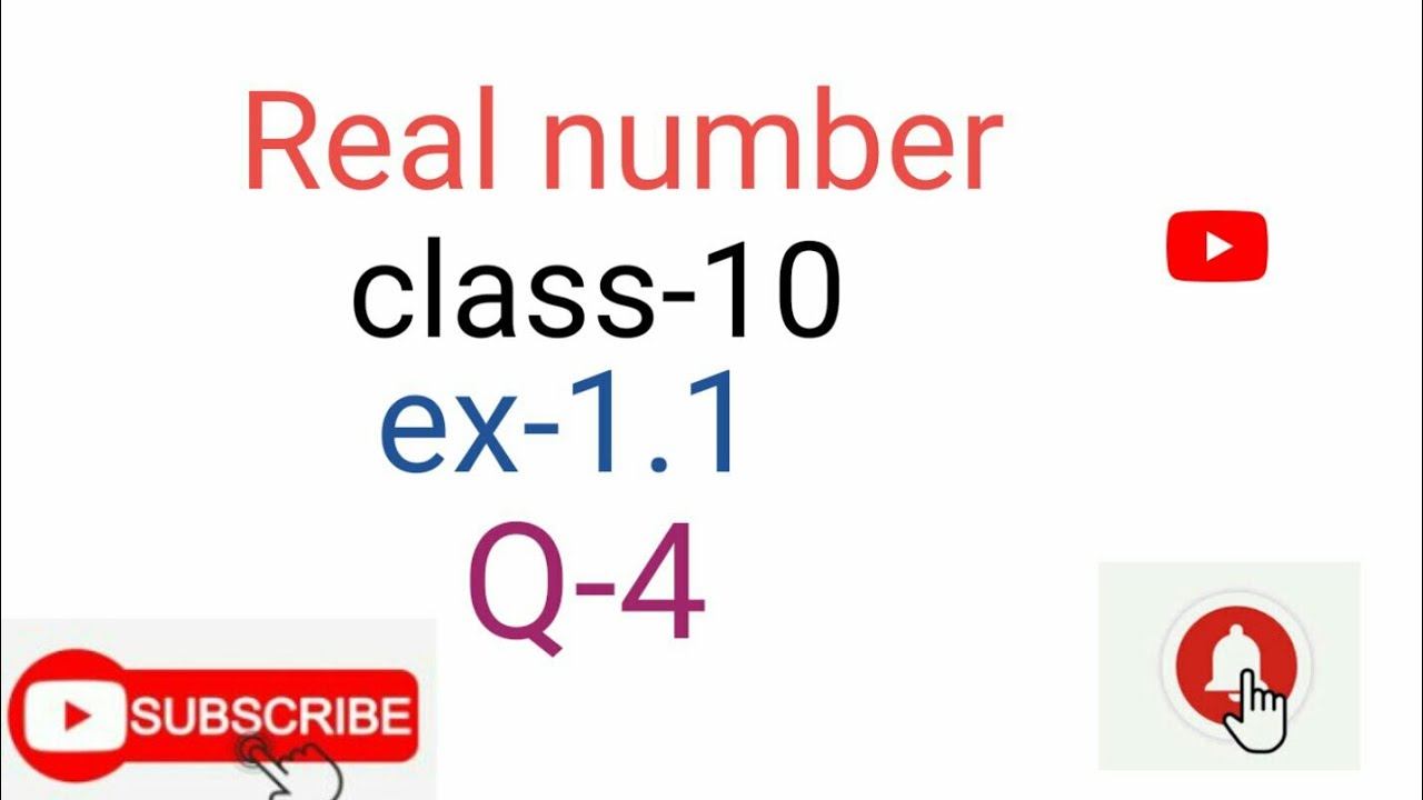 Class 10 real number ex-1.1 Q-4 - YouTube