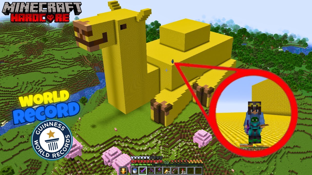 Building the BIGGEST Bamboo Camel in Minecraft Hardcore - YouTube
