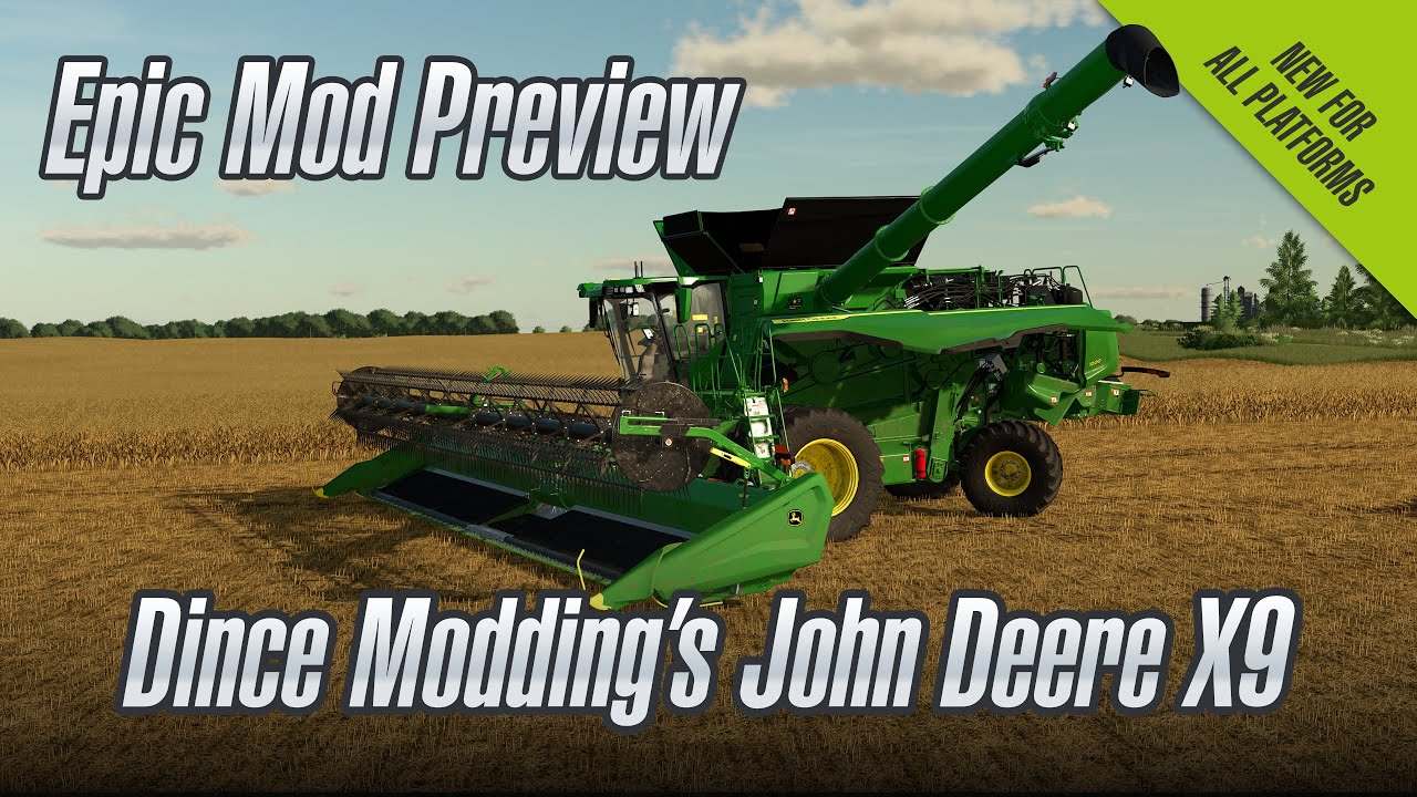The Best Combine in FS22 - Dince Modding's X9 -- Mod Preview - YouTube