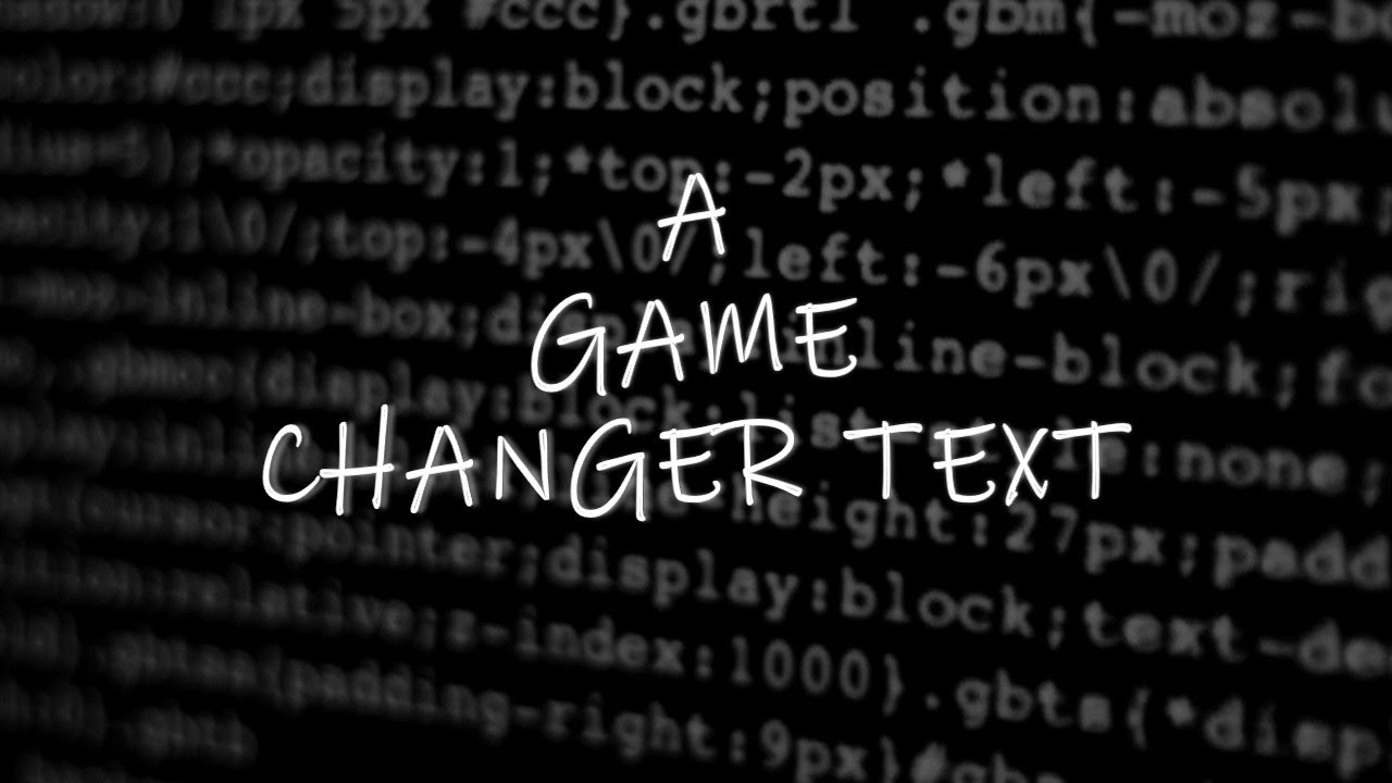 A Game Changer Text | Pr. Eric Freking - YouTube