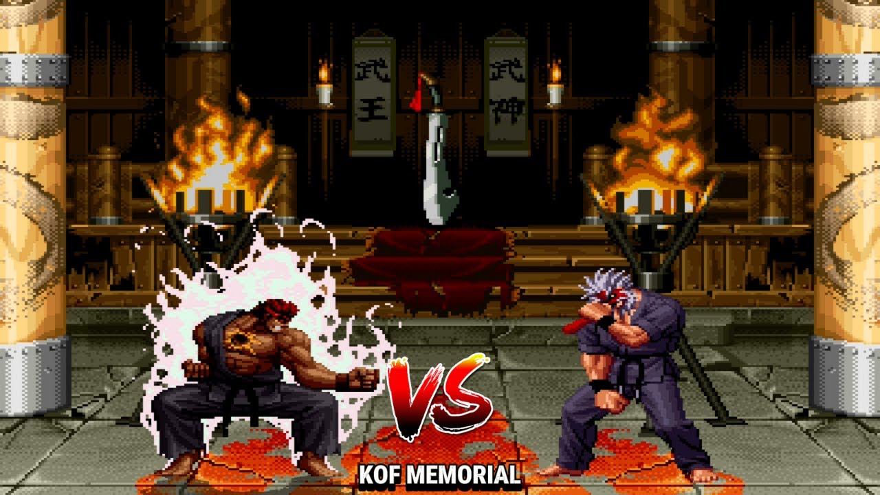 [KOF Mugen]Evil Ryu Vs Mr. Karate - YouTube
