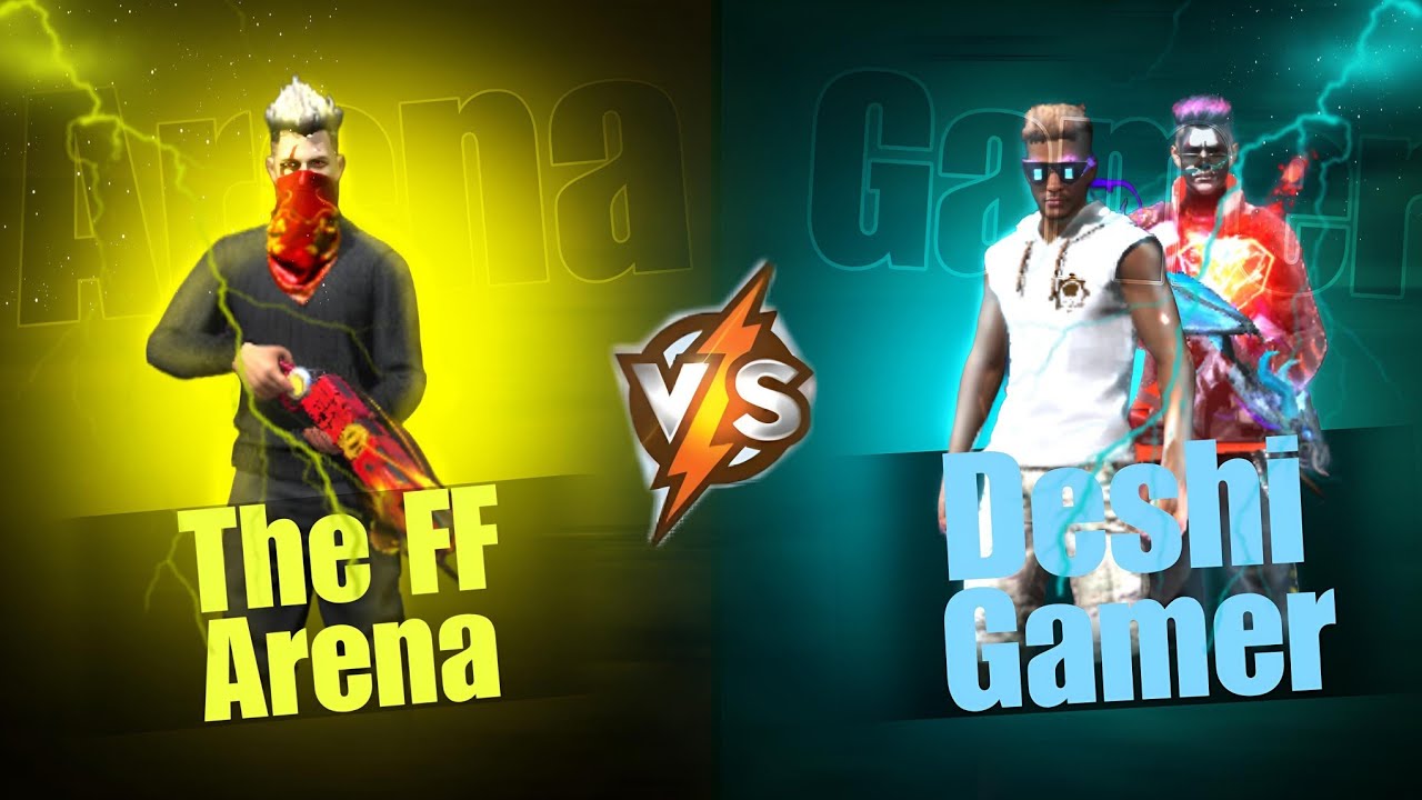 THE FF ARENA VS DESHI GAMER | 1 VS 2 CHALLENGE | COMEDY GAME PLAY ...