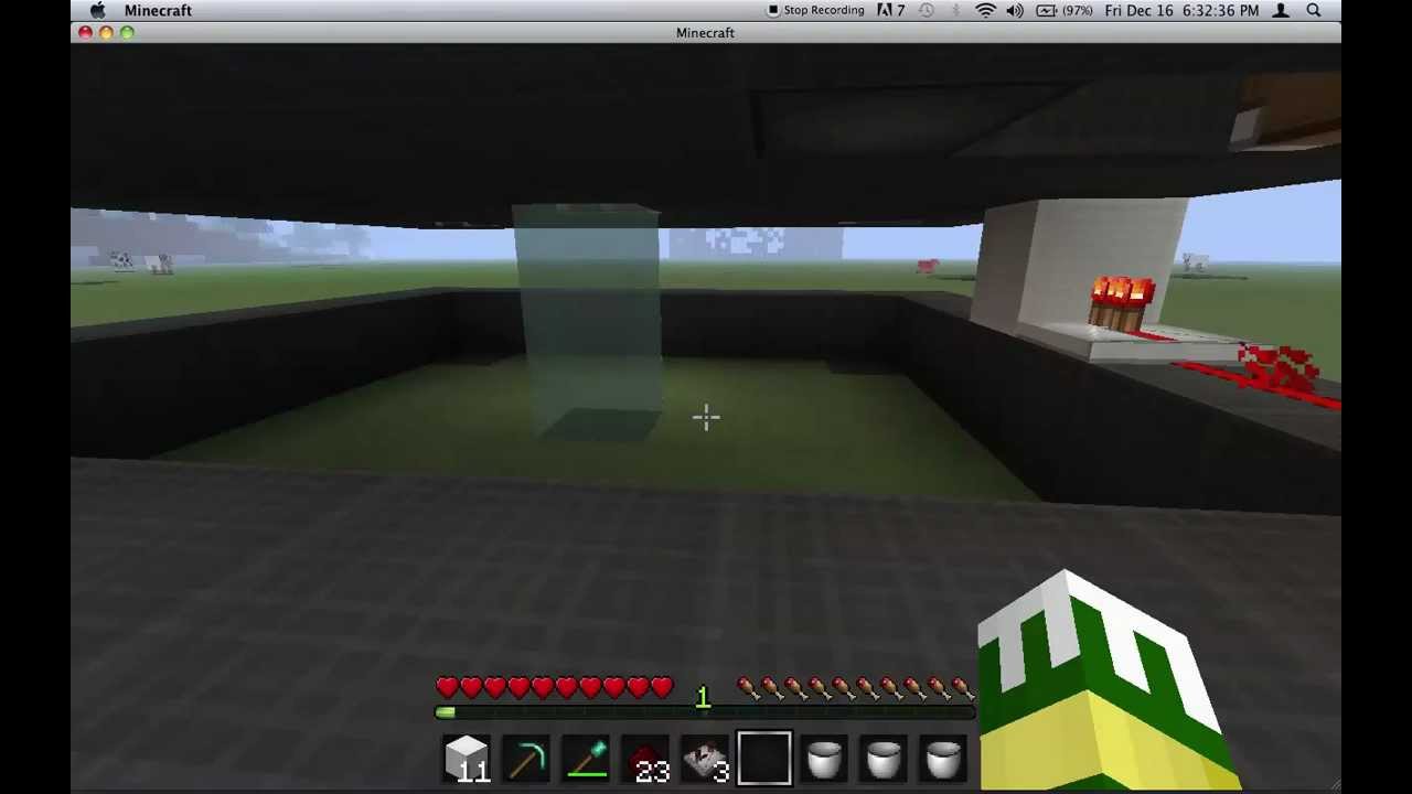 Minecraft 9x9 Compact Automatic Wheat Farm Tutorial - YouTube