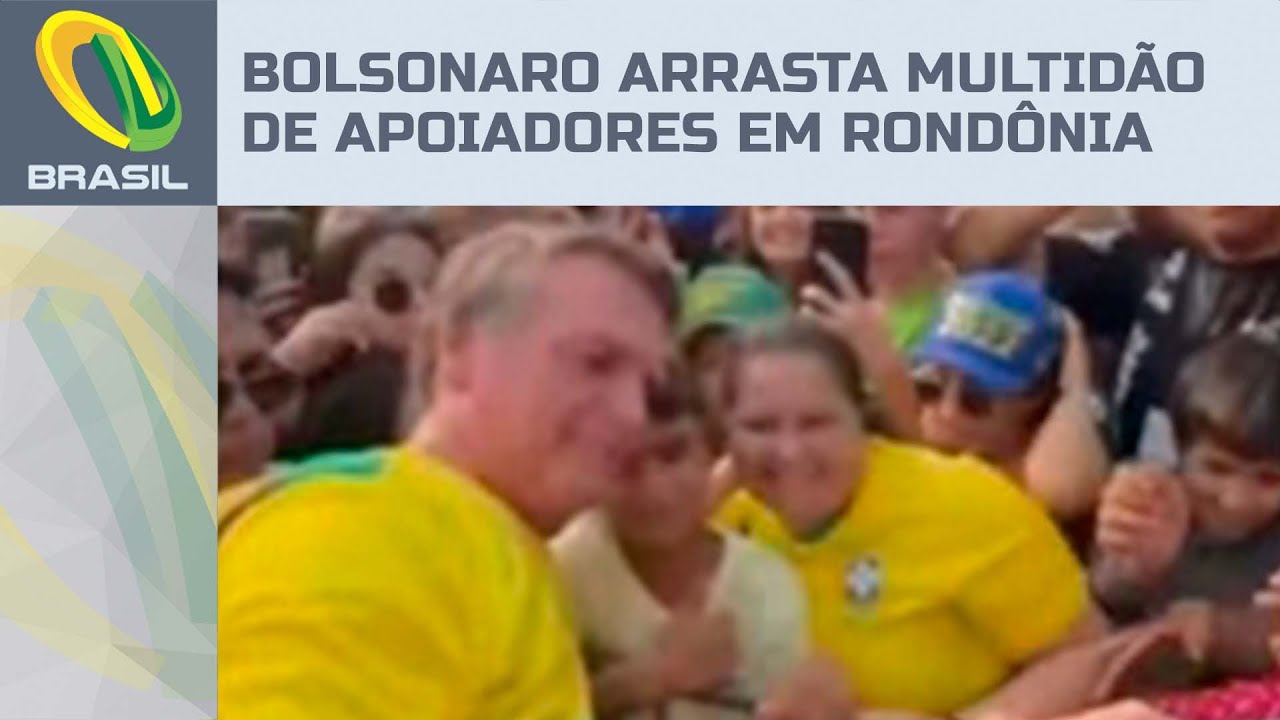 Bolsonaro arrasta multidão de apoiadores em Rondônia - YouTube