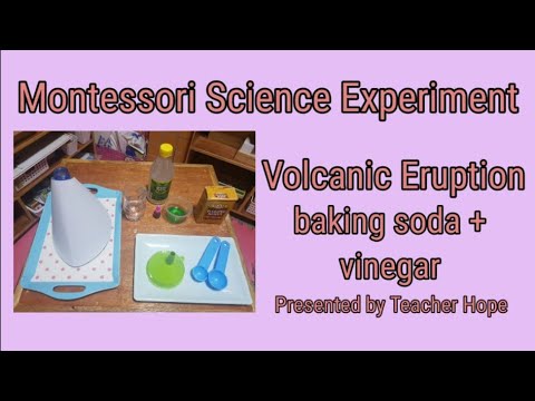 Volcanic Eruption Experiment | Montessori Science Experiment - YouTube