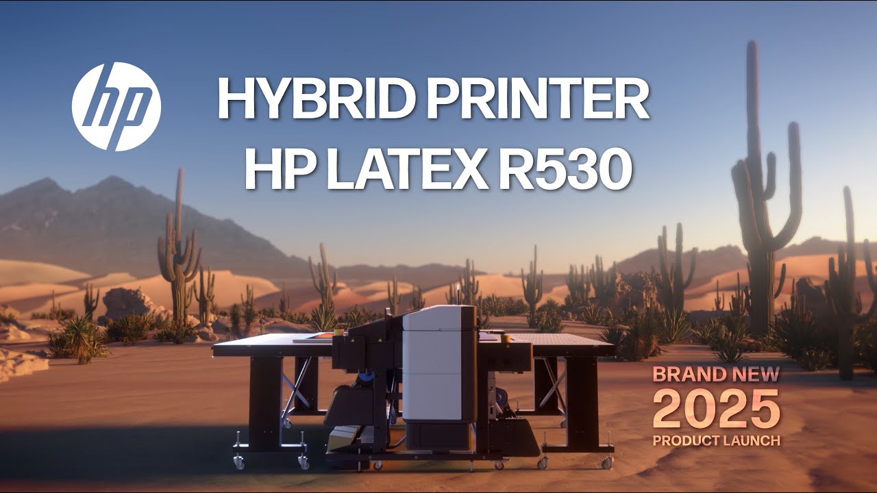HP Latex R530 Hybrid Printer - 2025 New All-in-One! - YouTube