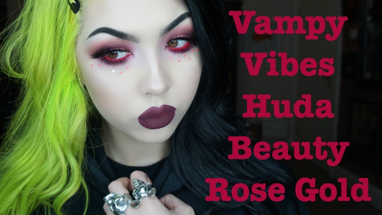 Vampy Vibes | Huda Beauty Rose Gold - YouTube