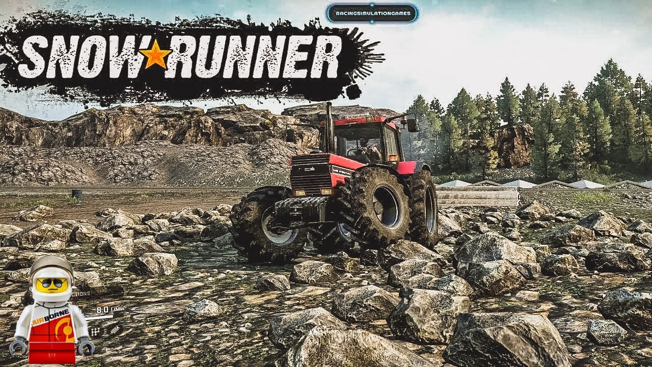 SnowRunner Case IH 1455 XL Tractor Test Drive - YouTube
