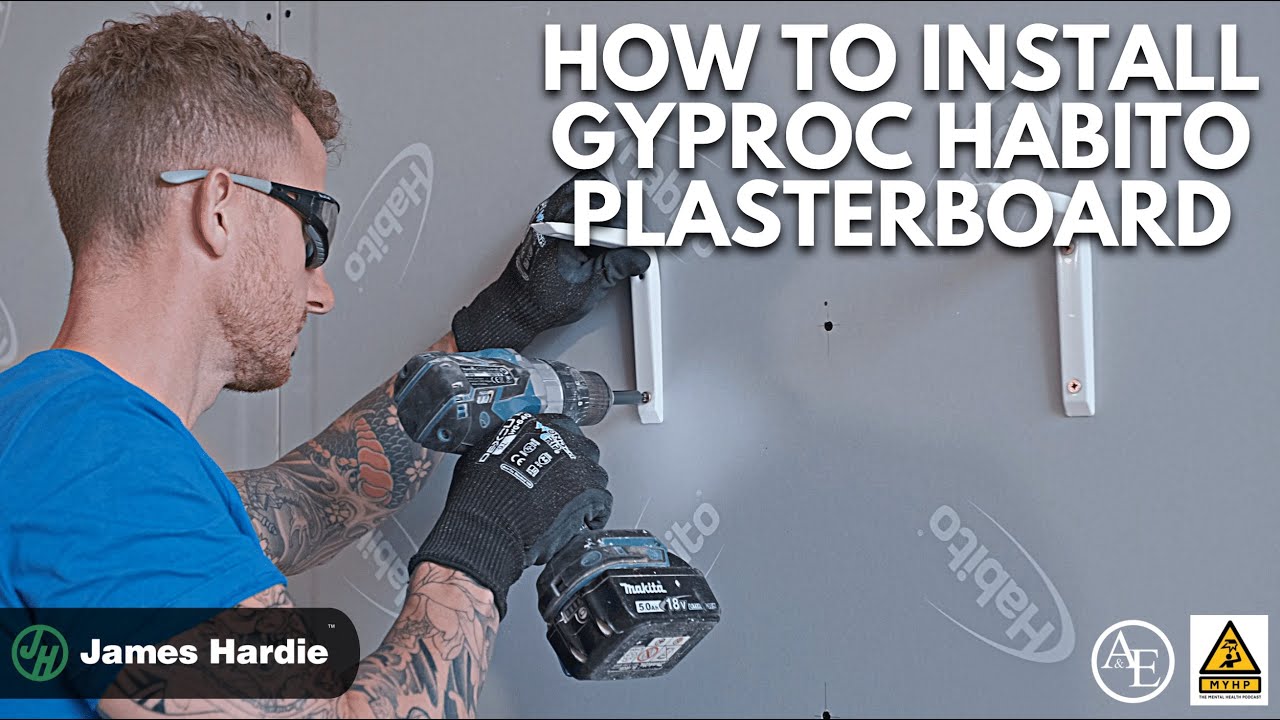 How to Install Gyproc Habito Plasterboard - YouTube