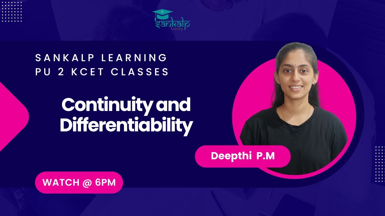 KREIS Sankalp - Continuity and differentiability - Maths - Session 2 ...