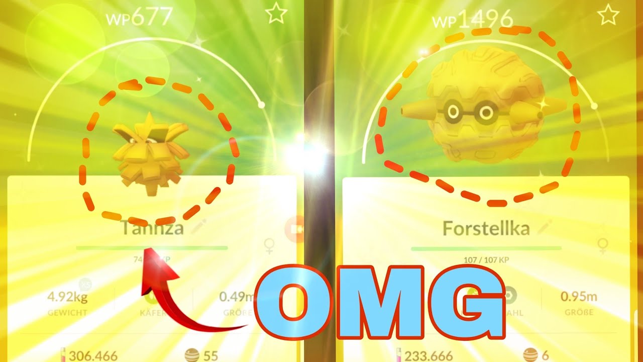 Shiny Tannza zu Shiny Forstelka entwickeln Pokemon Go - YouTube