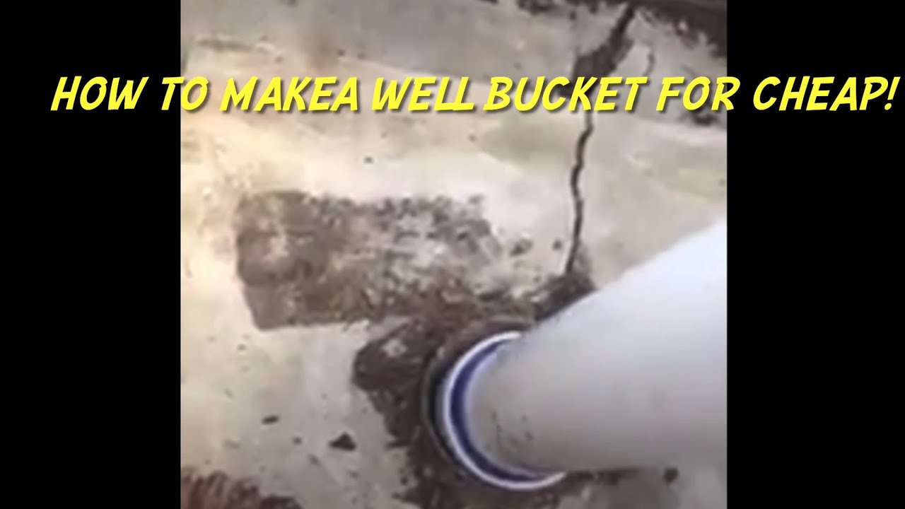 How to make a well bucket for cheap!! - YouTube