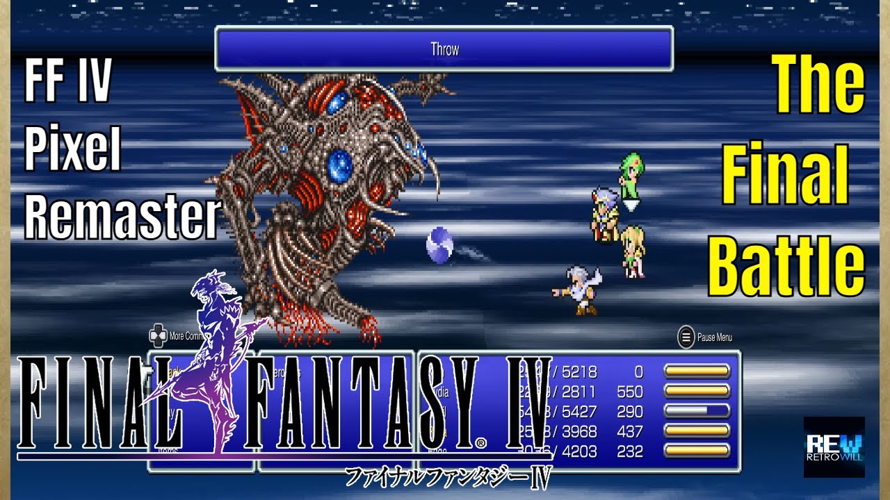 Final Fantasy IV (Pixel Remaster) - Ch. 28 - The Final Battle - YouTube