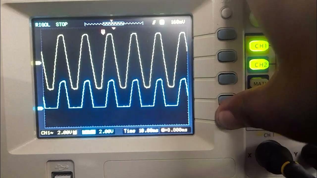 Half-Wave Rectifier Circuit on Oscilloscope. - YouTube