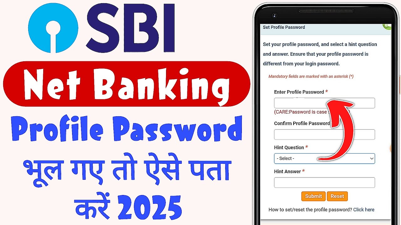 SBI net banking profile password kaise pata kare | How to reset SBI ...