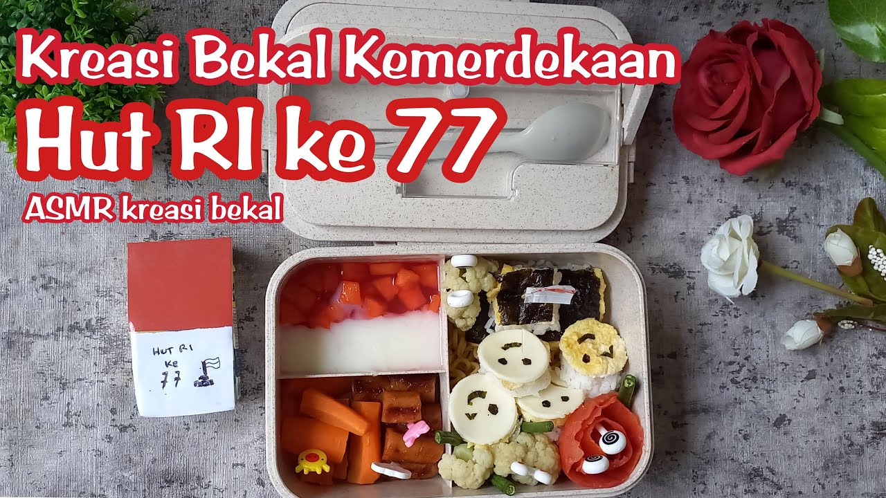 Kreasi bekal merah putih spesial HUT RI ke 77 - YouTube