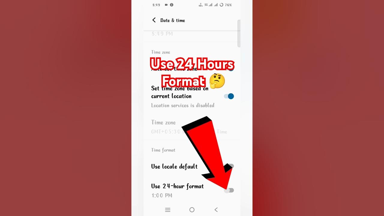 Use Time 24 Hours Format | How To Set Time 24 Hours Format | #sorts #viral #tech #trending - YouTube