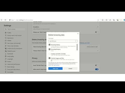 How to clear Cache on Edge