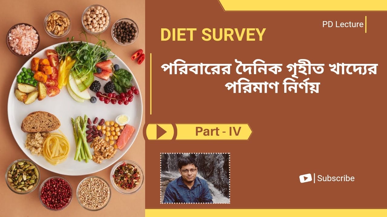Diet Survey I Part-IV I Determination of daily food intake of the ...