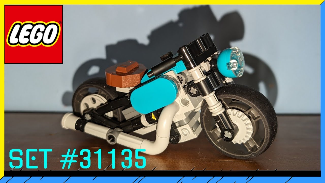 Lego Creator Review: Vintage Motorcycle 3in1 #31135 - YouTube