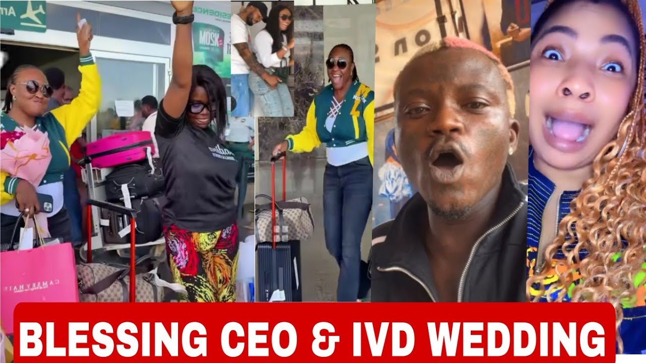 Blessing ceo arrives Asaba for her wedding with Ivd, portable and Laide Bakare fight dirty - YouTube