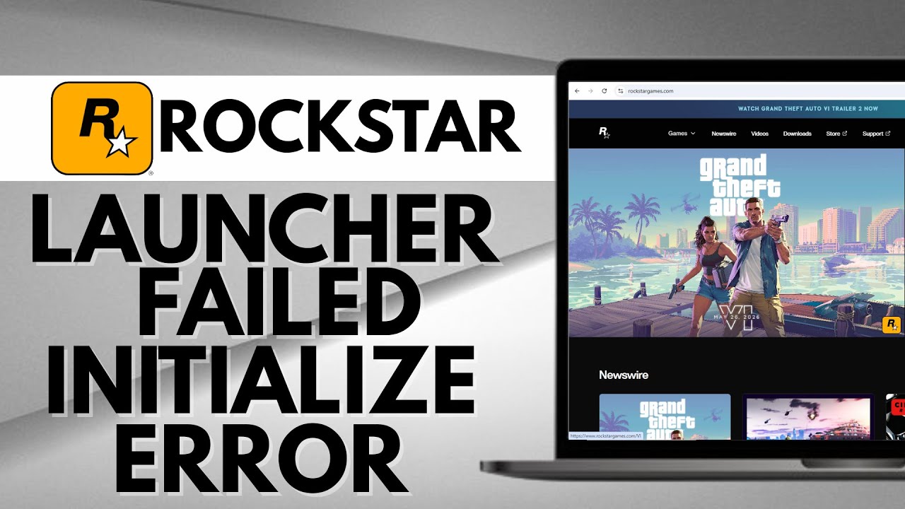 HOW TO FIX ROCKSTAR GAMES LAUNCHER FAILED TO INITIALIZE ERROR | Step By ...