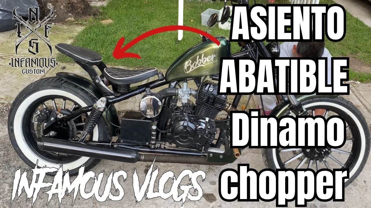 Dinamo chopper 250 ASIENTO ABATIBLE. @Infamousvlogs @Dinamo chopper ...