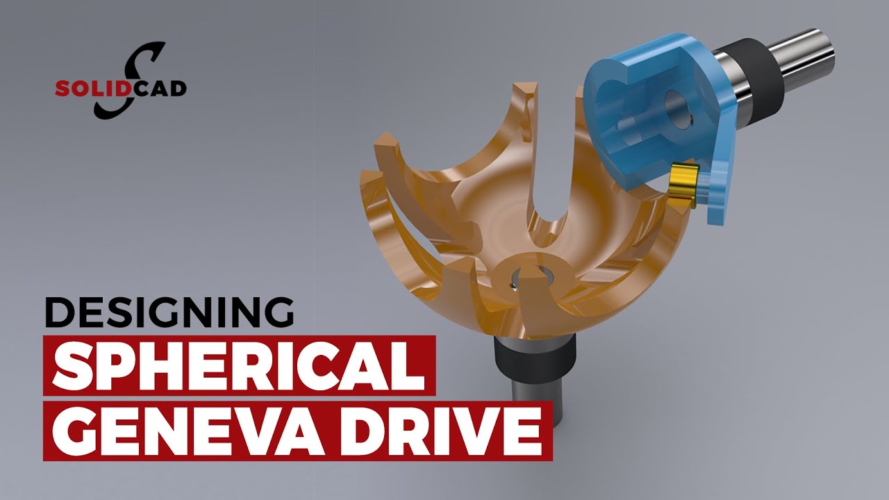 Spherical Geneva Mechanism in Solidworks (Motion Study) | Solidworks ...