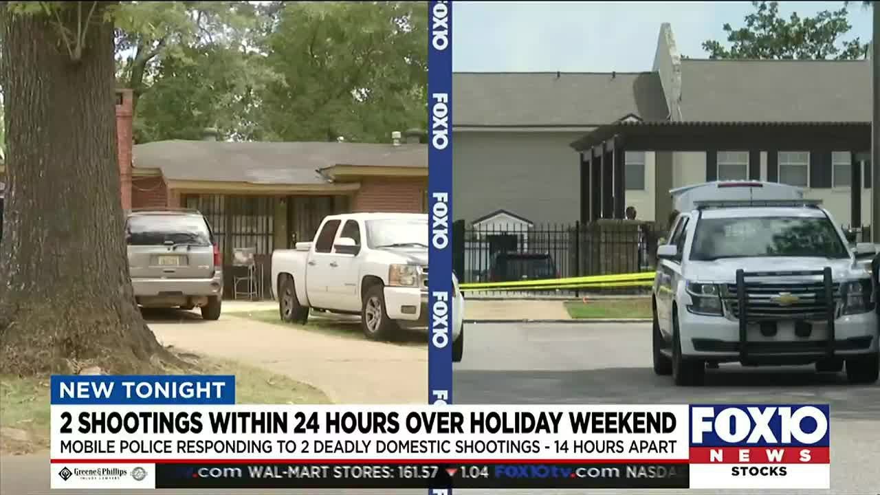 2 shootings within 24 hours over holiday weekend in Mobile - YouTube