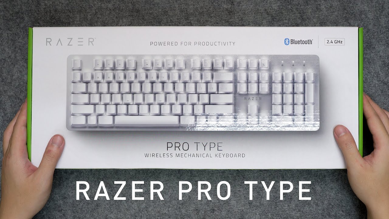 Razer Pro Type Mechanical Keyboard ASMR Unbox - 4K - YouTube